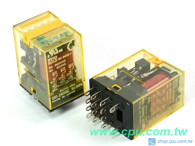 RU4S-NF-DC24V 日本idec和泉 MY4 DC24V 薄型繼電器 | 廣華電子