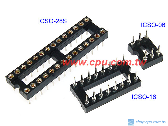 ICSO-08 (0) 8P窄距短腳圓孔IC座 | 廣華電子