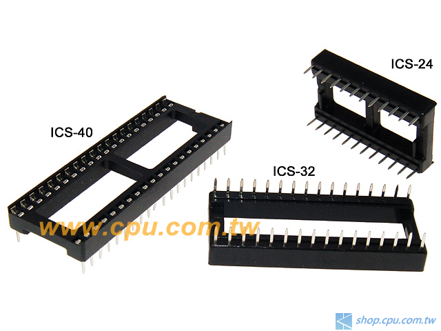 ICS-40 (C03-40P) 40P 寬距 雙面IC腳座(0.1" x0.6") | 廣華電子