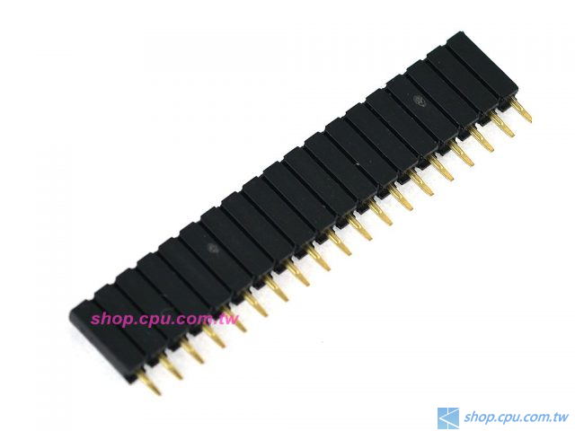 2802E-20 (易折型D16-20P) 20P單排易折型母座(2.54mm,180°) | 廣華電子