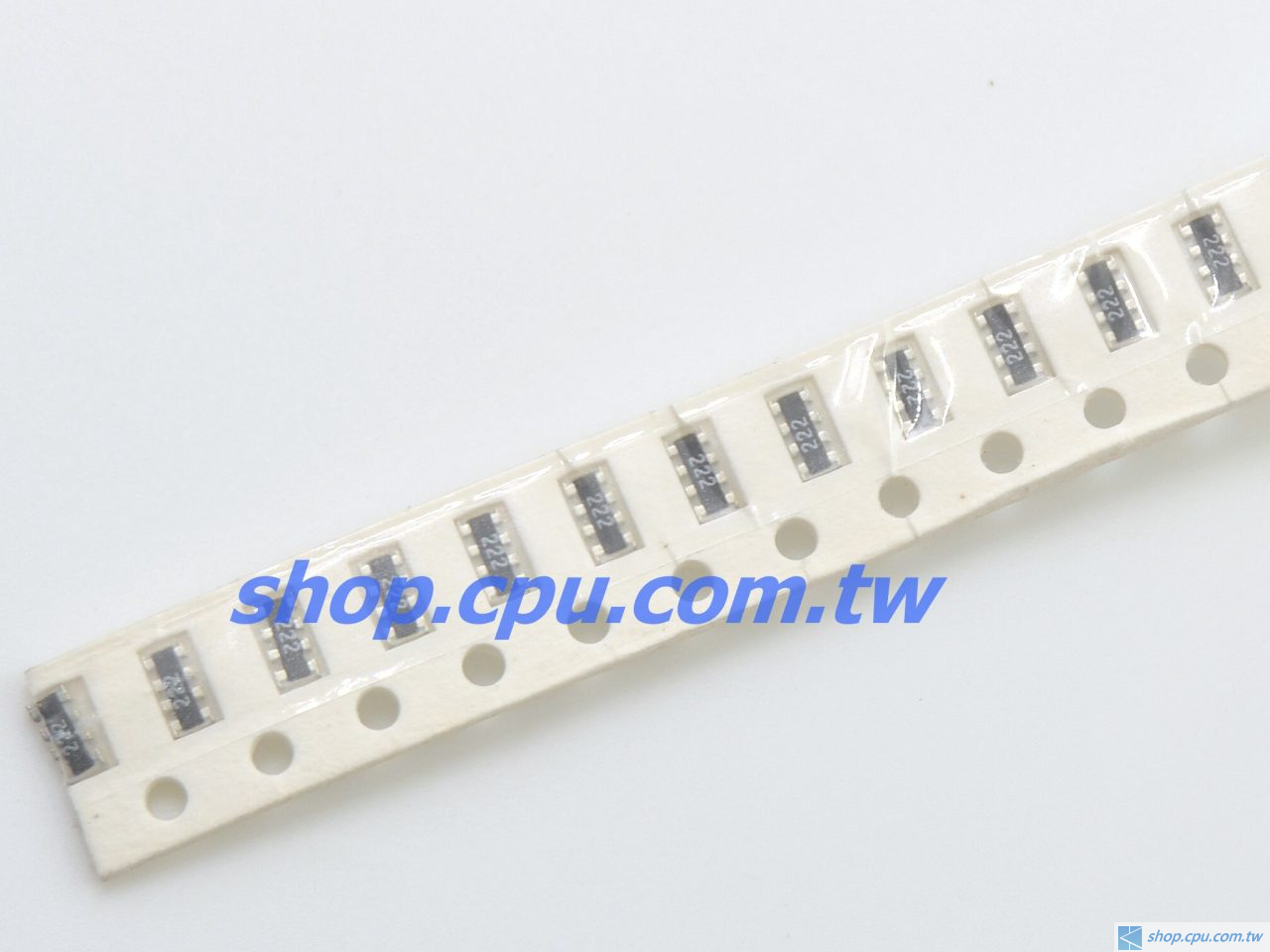 R0603P-122 (022060322209000701) 220Ω 8P4R 5%SMD 0603 1/10W Chip排阻 | 廣華電子