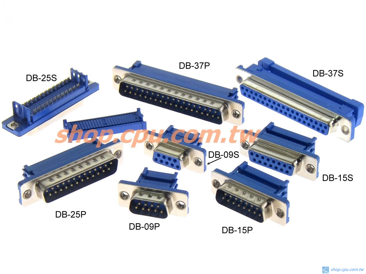 DB-25P (11900641*) 25P 壓排線用D-SUB公接頭 | 廣華電子
