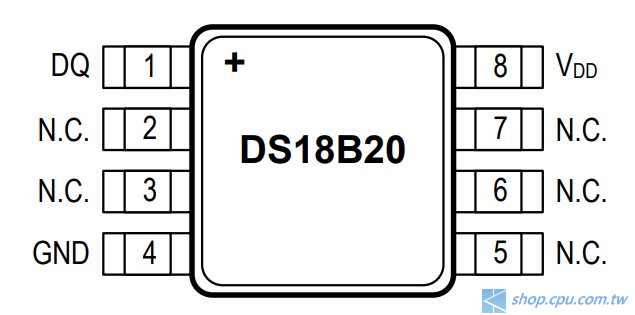 DS18B20-SMD -55~125℃貼片式數位溫度傳感器DS18B20 | 廣華電子