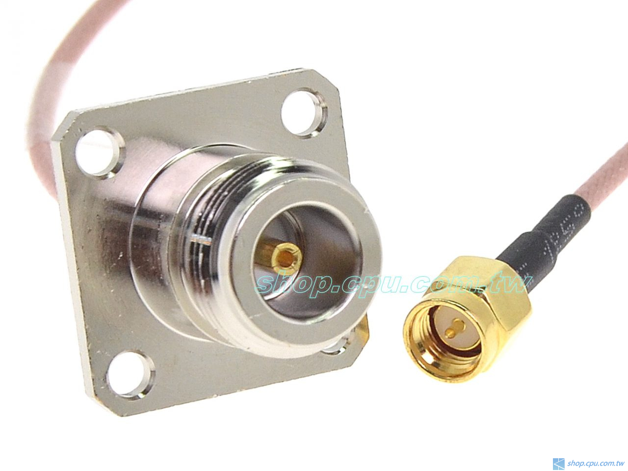 SMAMM-316NF-030 3M SMA內牙內針轉N法蘭防水母座 | 廣華電子