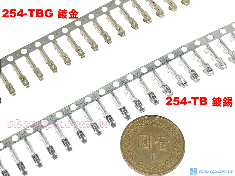 254-TBG (MOLEX2.54-TER) 2.54mm連續鍍金端子J2411BS(A2543) | 廣華電子