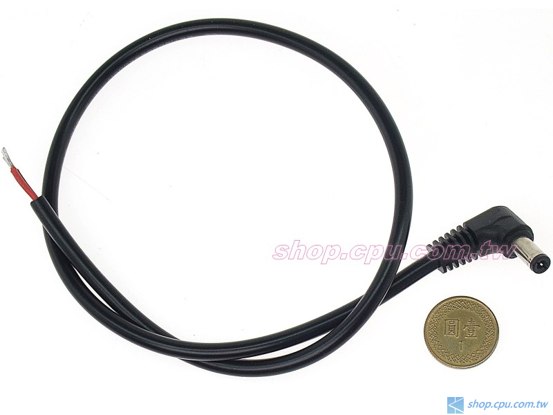 DC2.1L-200CM 2.1mm彎單頭DC線2M | 廣華電子