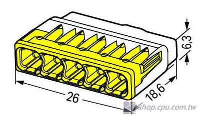 WAGO2773-405 (2773-405) 德國0.75-4mm²5P插線式快速接頭 | 廣華電子