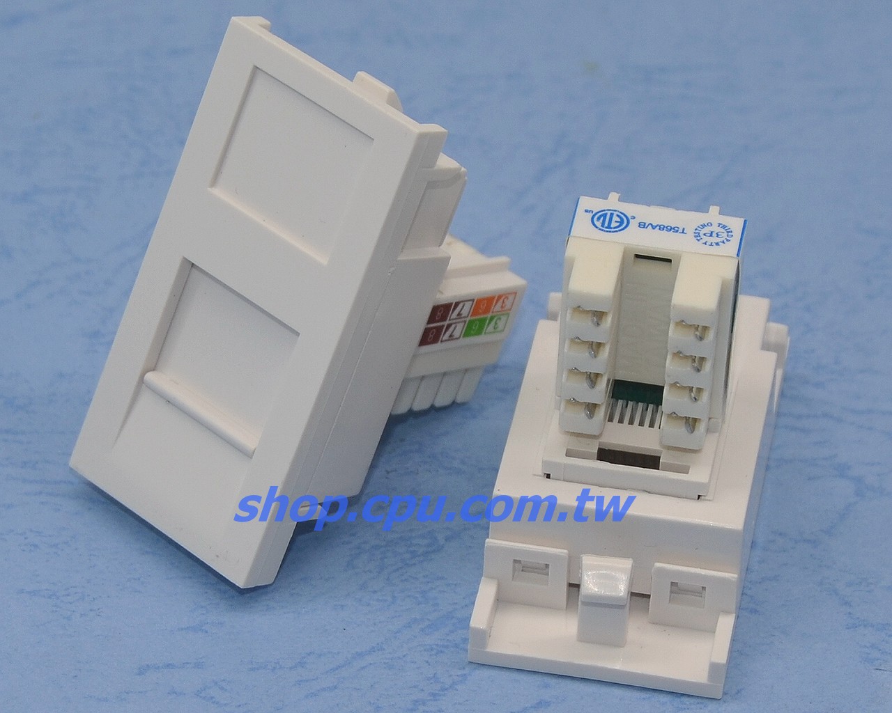 WP-RJ6 Cat.6網路插座面板模組(120型) | 廣華電子